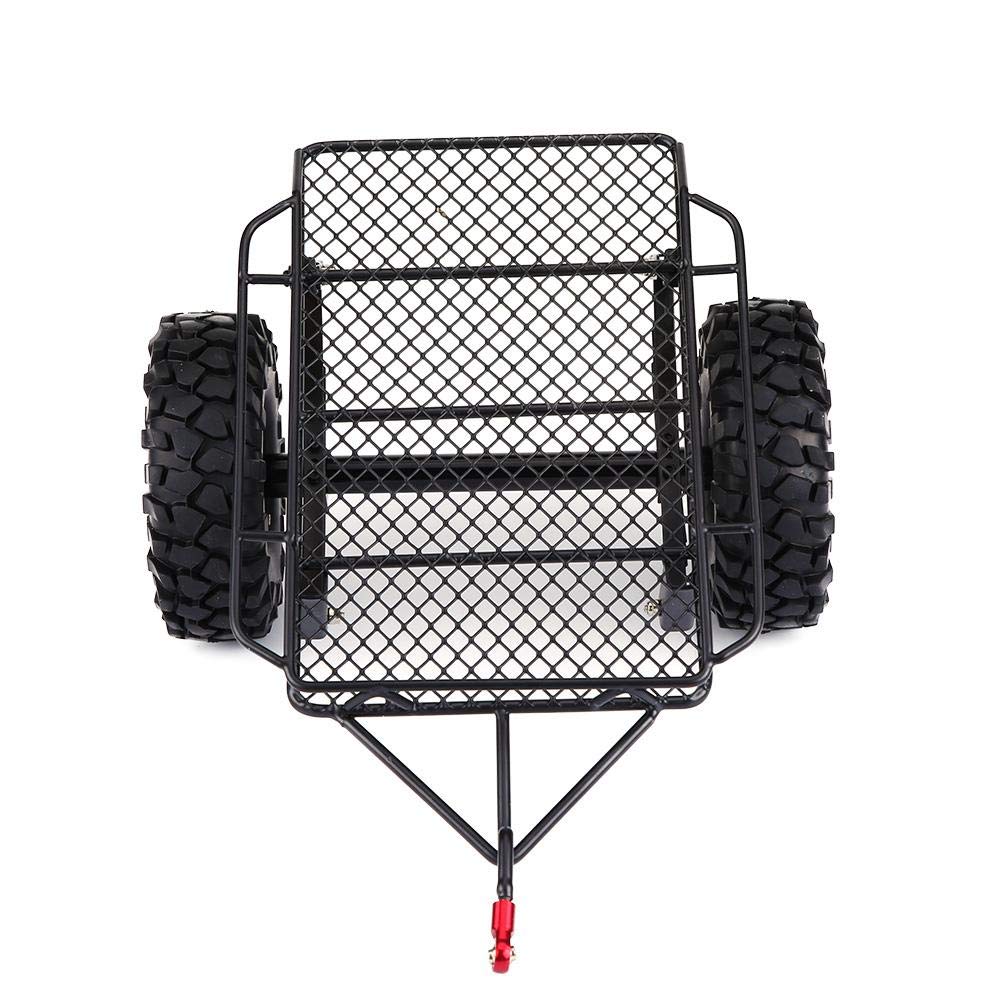 RC Tipping Trailer, Metal Trail Car Trailer Hopper DIY Modified Trailer Accessory for D90 / SCX10 / -4 1/10 Scale RC Crawler Car