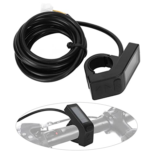 Bike Fender Electric Bicycle LCD Display Speed Battery Power Indicator KT LCD4 Dashboard for 24V 36V 48V E-Bike Scooter Mud Guards (Size : Waterproof Connector)