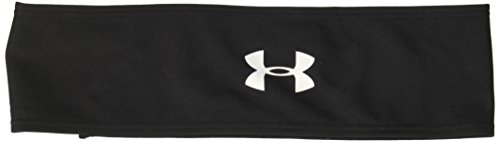 Under Armour Adult Tie Headband , Black (001)/White , One Size Fits All