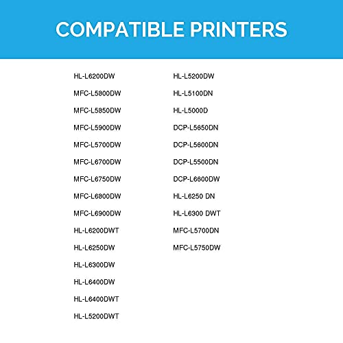 LD Products Compatible Toner Cartridge Replacement for Brother TN820 (Black, 2-Packs) for use in DCP-L6600DW HL-L6200DW HL-L6200DWT HL-L6250DN HL-L6250DW HL-L6300DWT & HL-L6300DW