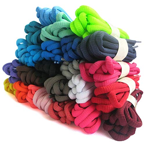 Chunney 20 pairs Athletic 45 Inch SHOELACES Sport Sneaker Boots Shoe Laces Strings (Oval)