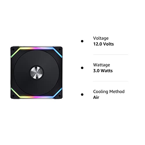 Lian Li UNI Fan SL V2 RGB Revolutionized Daisy-Chain ARGB Fan 140mm Single Pack Black SL140V2-1B