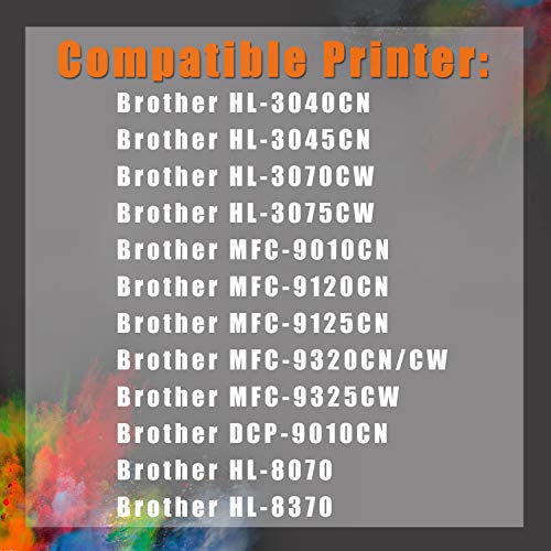 Black 1-Pack TN210BK Toner Cartridge Compatible for Brother Ink Cartridge Replacement for Brother HL-3040CN 3045CN 3070CW MFC-9010CN 9120CN DCP-9010CN Printers.