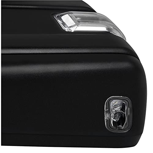 ORTUS UNI Power Heated Puddle Light turn Signal Towing Mirrors Pair (ABS,Black)
