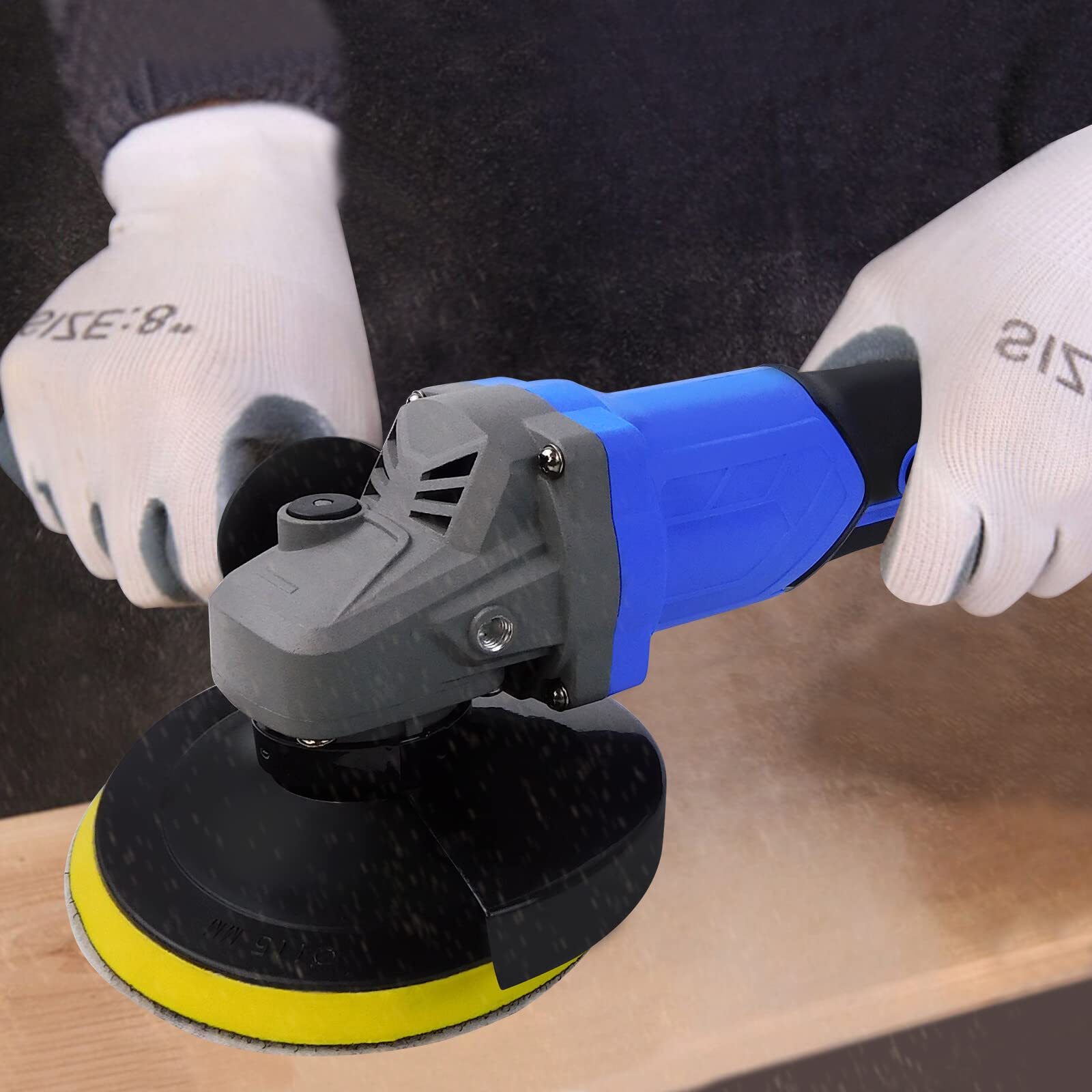 21V Cordless Angle Grinder with Battery and Charger & Disc Kit Power Tool Sander