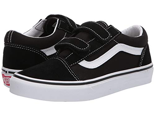 Vans Junior's Old Skool V, Black/True White, Size 7 Big Kid