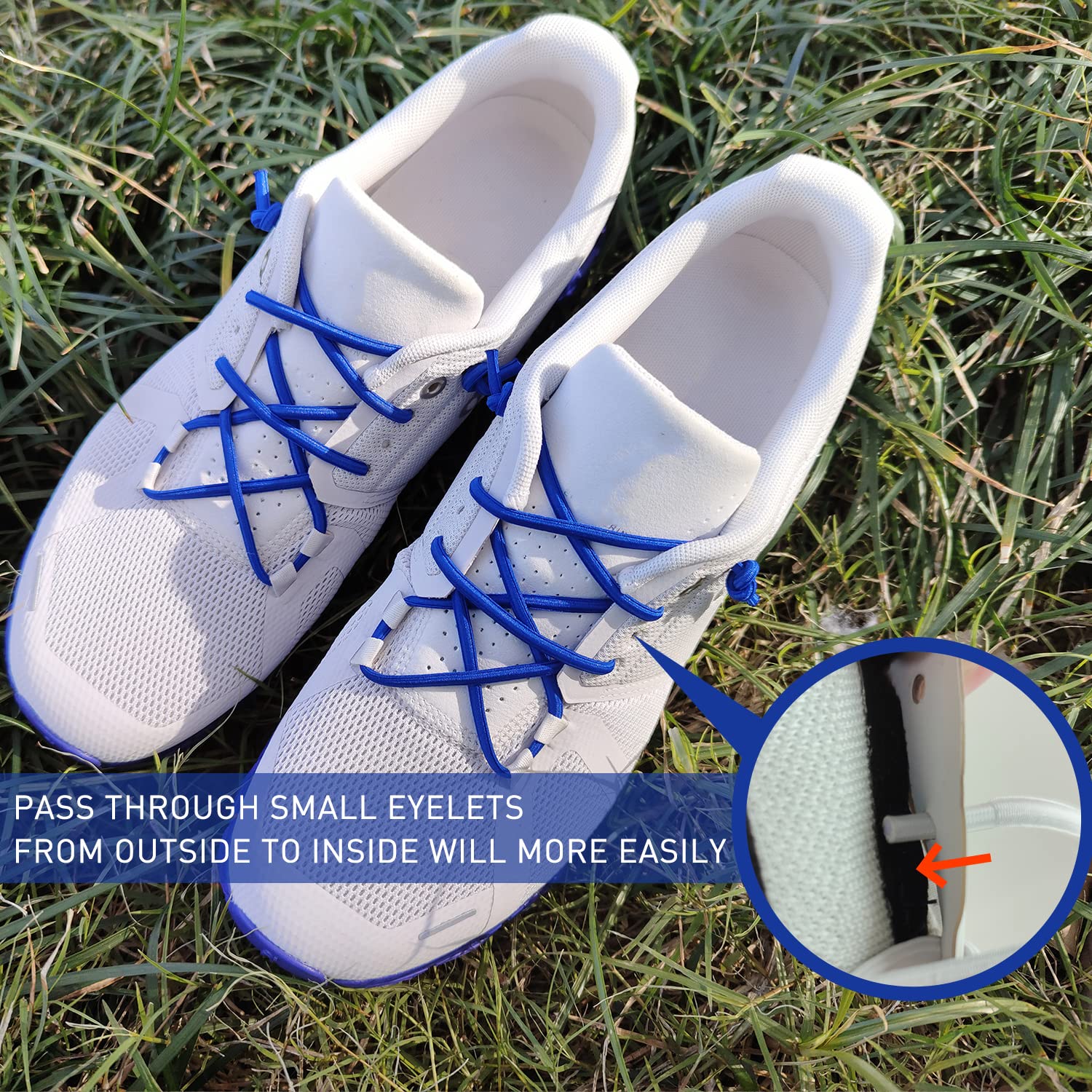 NDTEZUGT 3 Pairs Elastic Shoe Laces Replacement Laces for Running Shoes,Stretch Oval Shoe Strings Replacement Shoestrings for Sneakers,No Tie Shoe Laces for Kids and Adults (Black*2+White*1)