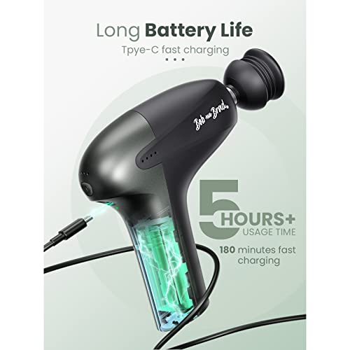 BOB AND BRAD Massage Gun, UNI Mini Massage Gun Deep Tissue Muscle Massage Gun, Upgrade 10mm Amplitude Portable Percussion Massage Gun, Massagers Gun Handheld Deep Tissue Mini Travel Massage Gun