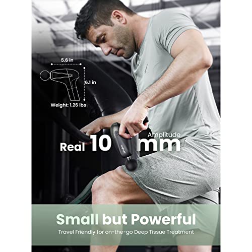 BOB AND BRAD Massage Gun, UNI Mini Massage Gun Deep Tissue Muscle Massage Gun, Upgrade 10mm Amplitude Portable Percussion Massage Gun, Massagers Gun Handheld Deep Tissue Mini Travel Massage Gun