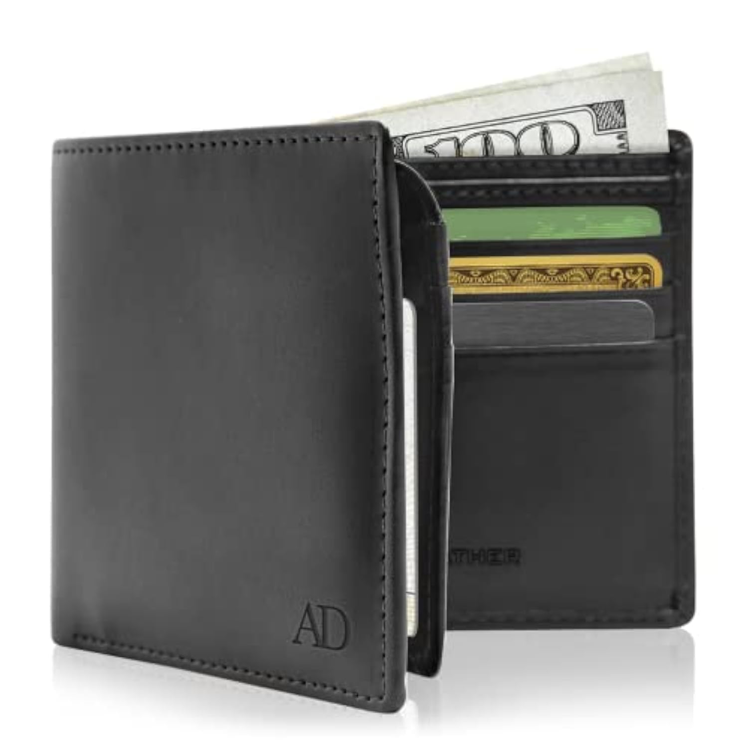 Access Denied Vegan Leather Bifold Wallets For Men - Cruelty Free Non Leather Mens Wallet With ID Window RFID Gifts For Him