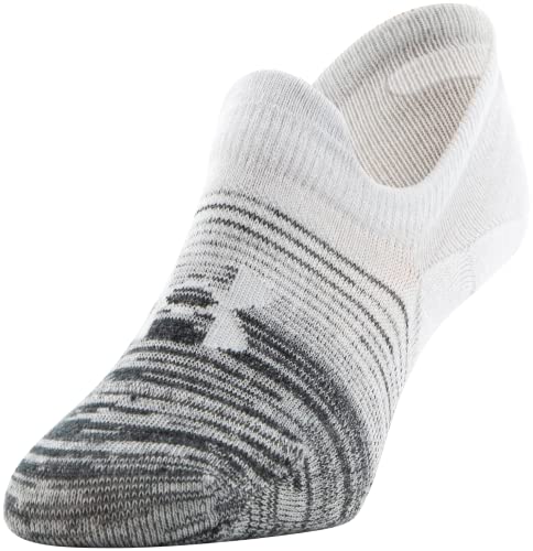 Under Armour Adult Essential Ultra Low Tab Socks, Multipairs , Halo Gray Assorted (6-Pairs) , Medium