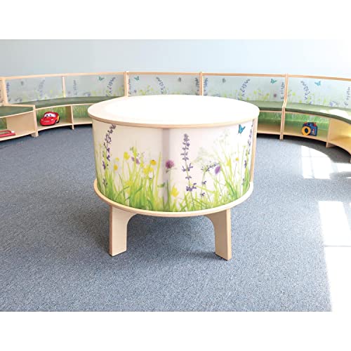 Whitney Brothers Nature View Radiant LED Light Table, Natural UV, 29.5" L x 29.5" W x 24.25" H (WB0738)