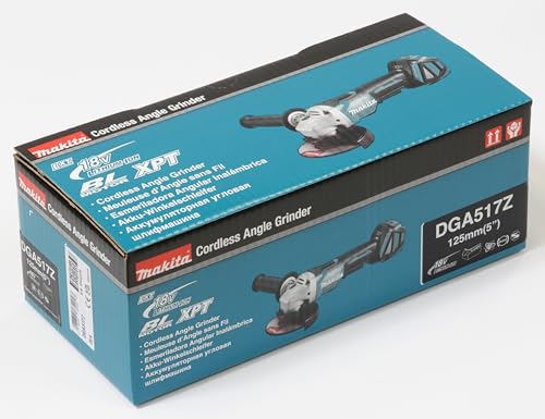 Makita DGA517Z 18V Li-Ion LXT Brushless 125mm Angle Grinder - Batteries and Charger Not Included