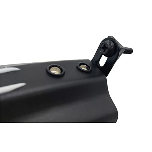 TaktZeit Adjustable Mountain Bicycle Mudguard Front and Rear Bike Fender 2Pcs Bike Mudflap (Black)