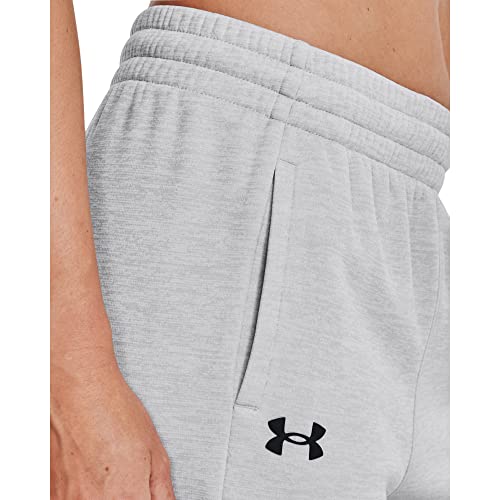 Under Armour Womens ArmourFleece Tapered Leg Pant , (014) Halo Gray Light Heather / / Black , Medium