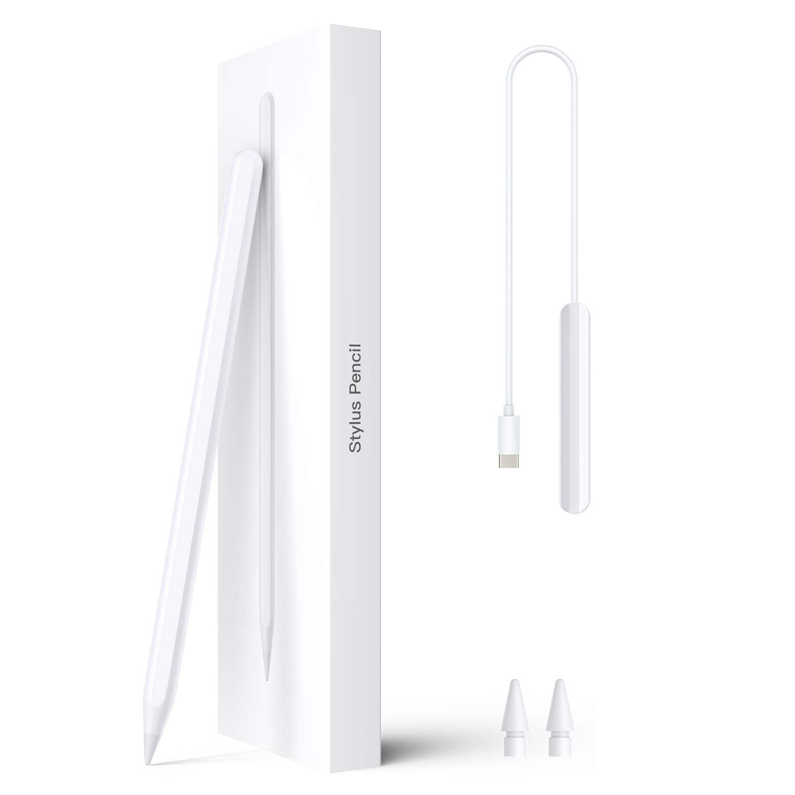 iPad Pencil 2nd Generation with Magnetic Wireless Charging, with Magnetic Wireless Charger for iPad 6/7/8/9/10,iPad Pro 11 12.9 inch,iPad Mini 5 6,Instead for Apple Pencil Pen