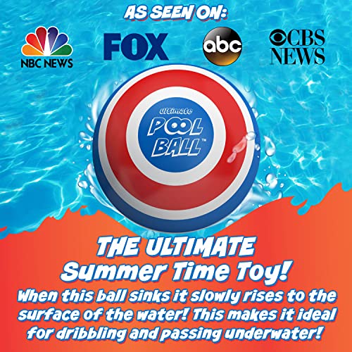 Activ Life Ultimate Pool Ball (Blue & Red) 6" Diameter, Water Ball for Swimming Pools and Games, Pool Ball and Pool Toy for Kids, Easter Basket Stuffer Gift for Kids
