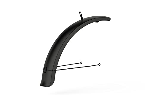 TST Electric Bike Mud Guard Hardcore Bike Front and Rear Fender Set Compalicateble for 26" x 4.0/27.5" x 2.25 Bicycle Fenders Black