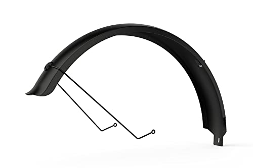 TST Electric Bike Mud Guard Hardcore Bike Front and Rear Fender Set Compalicateble for 26" x 4.0/27.5" x 2.25 Bicycle Fenders Black