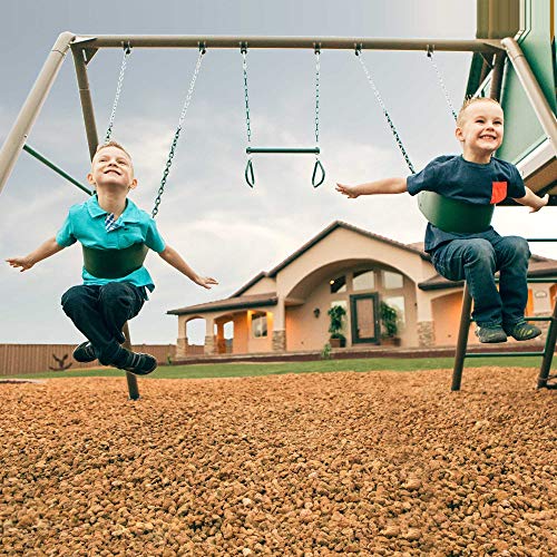 Lifetime 90797 Big Stuff Adventure Swing Set, Brown/Green