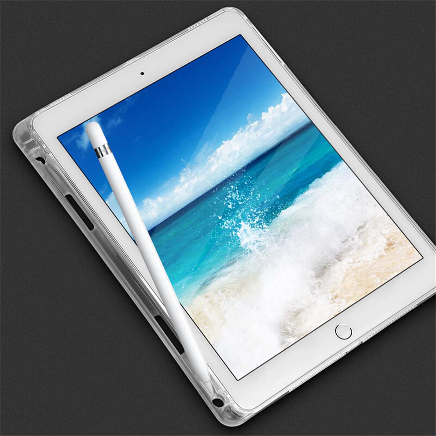 iCoverCase for iPad Air (3rd Gen) 10.5" / iPad Pro 10.5" Case with Pen Slot, Ultra-Thin Silicone Back Cover Plain Soft TPU Protector Shell for iPad Air 3 10.5" 2019/iPad Pro 10.5" 2017 (Clear)