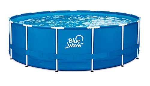 Blue Wave NB19791 18-ft Round 52-in Deep Active Frame Package Above Ground Swimming Pool with Cover