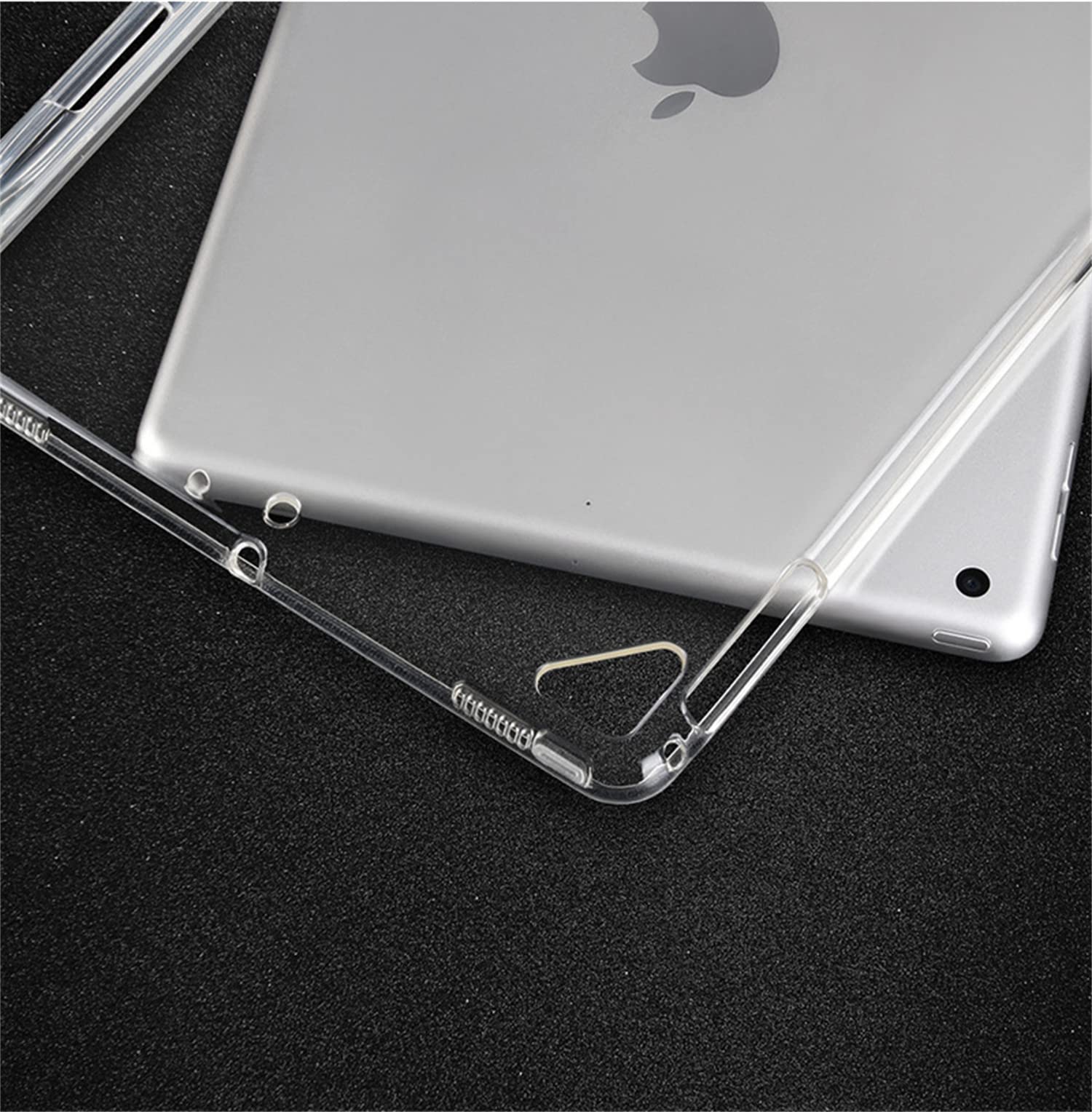 iCoverCase for iPad Air (3rd Gen) 10.5" / iPad Pro 10.5" Case with Pen Slot, Ultra-Thin Silicone Back Cover Plain Soft TPU Protector Shell for iPad Air 3 10.5" 2019/iPad Pro 10.5" 2017 (Clear)