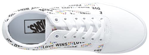 Vans Unisex Ward Pride Platform Sneaker - White 9