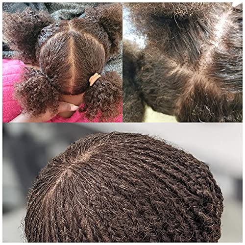 African Mannequin Head with 100% Human Hair Mannequin Head Curly Cosmetology Manican Mannequins Heads with Stand for Display Practice Braiding Styling Training Head Hair Styling