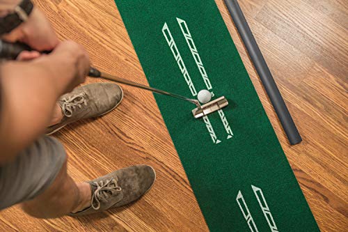 SKLZ Accelerator Pro Indoor Putting Green with Ball Return, 9 Feet x 16.25 Inches