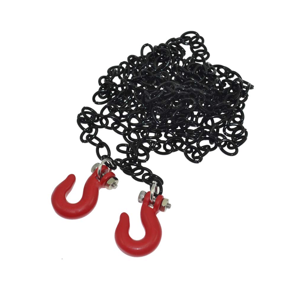 LAFEINA 1/10 Scale RC Tow Chain Trailer Hook Decorative Accessories for 1:10 RC Rock Climbing Crawler SCX10 TRX-4 Wraith D90 Tamiya CC01 Redcat Decor Parts