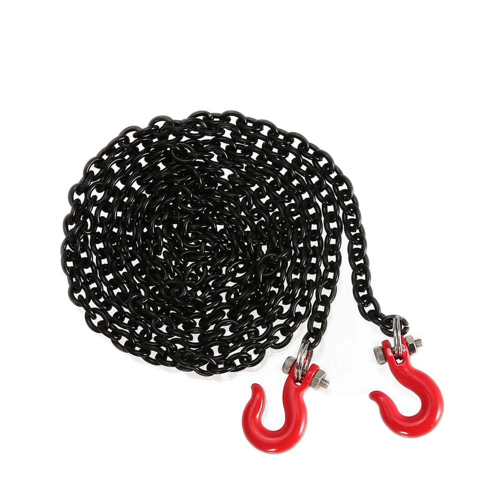LAFEINA 1/10 Scale RC Tow Chain Trailer Hook Decorative Accessories for 1:10 RC Rock Climbing Crawler SCX10 TRX-4 Wraith D90 Tamiya CC01 Redcat Decor Parts