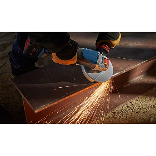 Bosch GWX18V-13CB14-RT PROFACTOR 18V Spitfire X-LOCK Connected-Ready 5 - 6 in. Cordless Angle Grinder Kit with Slide Switch (8.0 Ah) (Renewed)