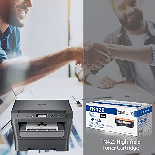 2-Pack TN-420 TN 420 Toner Cartridge Replacement for Brother TN420 HL-2270DW HL-2280DW HL-2230 HL-2240 MFC-7360N MFC-7860DW DCP-7065DN Intellifax 2840 2940 Printer Toner