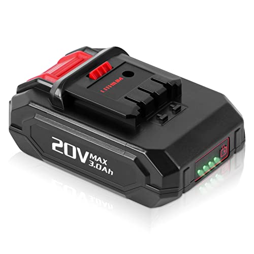 DSANKE 20V 3.0Ah Lithium-Ion Battery Replace for KIMO 20V Battery,Compatible with KIMO 20V Drill Driver, Leaf Blower, Angle Grinder, Reciprocating Saw, Oscillating Tool, Brad Nailer,Fast Charge
