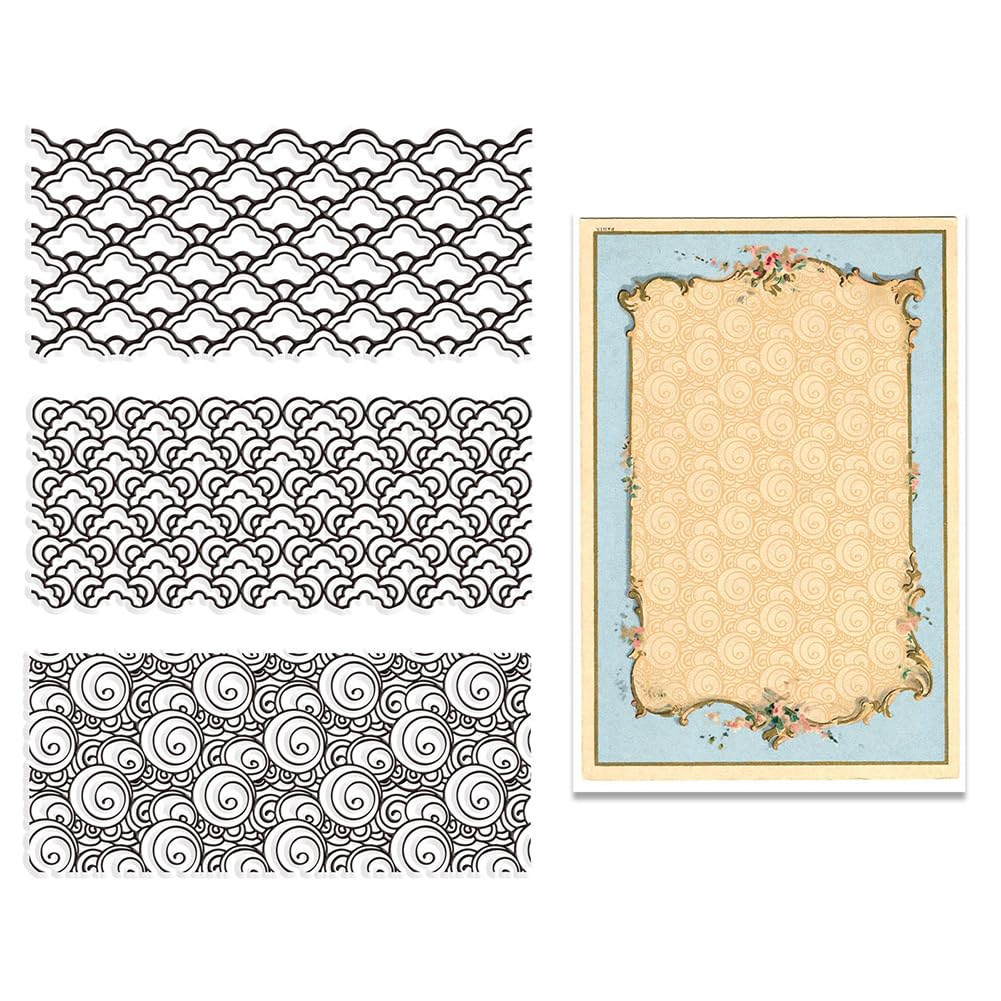 CRASPIRE Cloud Background Clear Rubber Stamp Regular Transparent Silicone Seals Stamp for Journaling Card Making DIY Scrapbooking Handmade Photo Album Notebook Decor 6.3 x 4.3inch