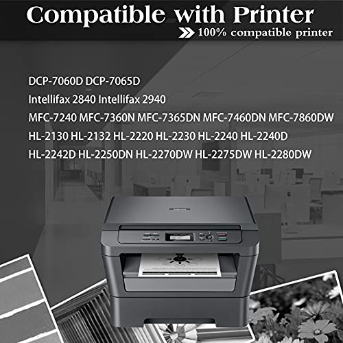 2-Pack TN-420 TN 420 Toner Cartridge Replacement for Brother TN420 HL-2270DW HL-2280DW HL-2230 HL-2240 MFC-7360N MFC-7860DW DCP-7065DN Intellifax 2840 2940 Printer Toner