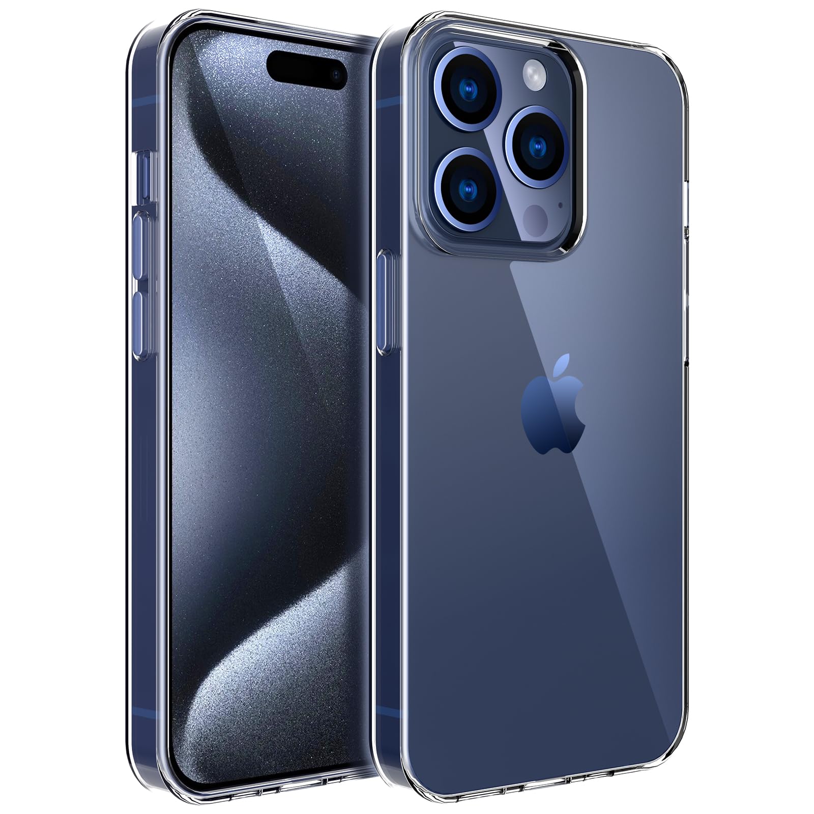bokoo iPhone 15 Pro Case, Ultra [Slim Thin] Flexible Clear TPU Phone Case for iPhone 15 Pro Gel Rubber Soft Skin Silicone Protective Case, Anti-Yellowing, Drop Protection,Transparent