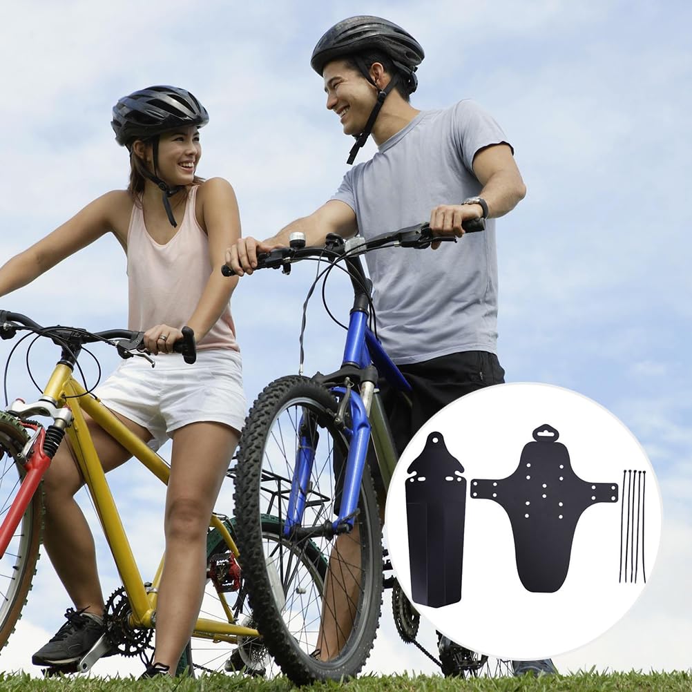 Mountain Bike Mud Guard Front and Rear Adjustable Compatible Plastic Mud Guard
