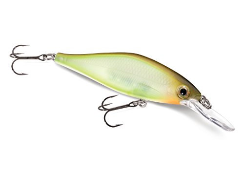 Rapala Shadow Rap Shad Deep Hard Bait Lure, Freshwater, Size 09, 3 1/2" Length, 5'-6' Depth, Moss Back Shiner, Package of 1, One Size, SDRSD09MBS