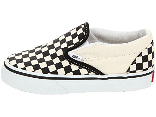 Vans Unisex Baby Classic Slip-On - Black/White Checkerboard Size 9 Toddler