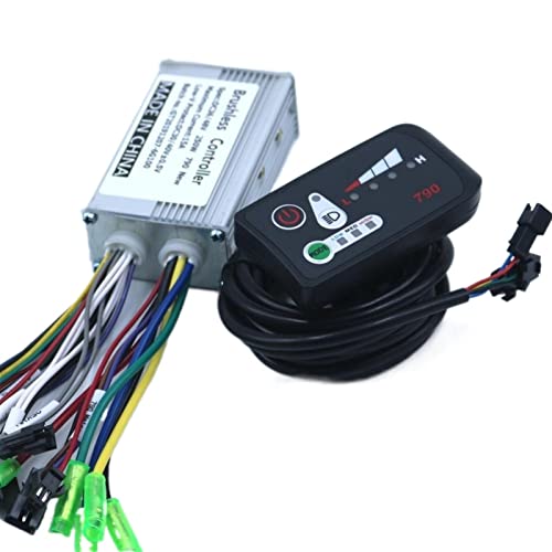 Bike Fender 36V/48V 250W E-Bike Brushless Motor 790 Controller BLDC Motor Driver+790LED Display Mud Guards (Color : 36V Set)