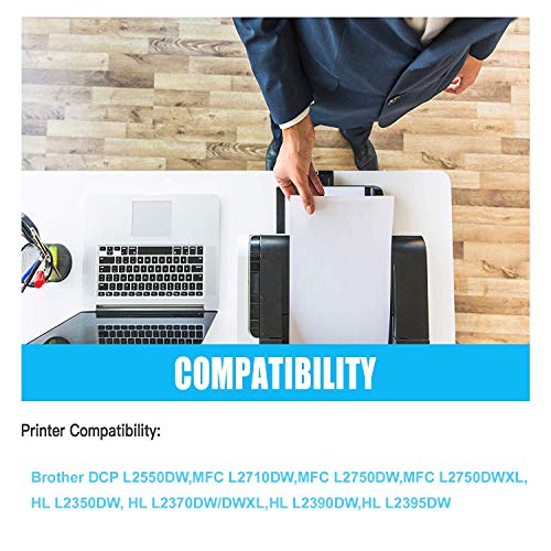 DIGItoner Compatible TN770 TN-770 Toner Cartridge DR730 DR-730 Drun Unit Replacement for Brother HL-L2370DW HL-L2370DWXL MFC-L2750DW MFC-L2750DWXL［2 Toner+1 Drum，Black］
