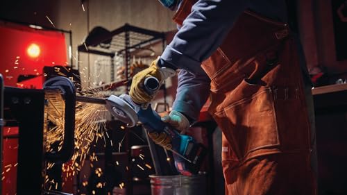 BOSCH GWS18V-10PB14 18V Brushless 4-1/2 – 5 In. Angle Grinder Kit with Paddle Switch and (1) CORE18V® 8 Ah High Power Battery