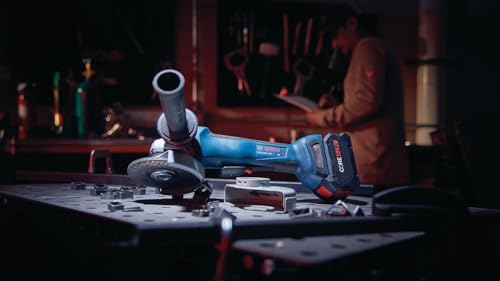 BOSCH GWS18V-10PB14 18V Brushless 4-1/2 – 5 In. Angle Grinder Kit with Paddle Switch and (1) CORE18V® 8 Ah High Power Battery