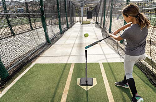 SKLZ Pro Elite Heavy-Duty Adjustable Baseball and Softball Batting Training Tee Black