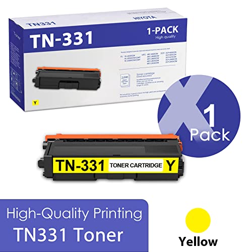 HIYOTA Compatible TN-331 TN331 Yellow Toner Cartridge Replacement for Brother TN331 HL-L8250CDN L8350CDW/CDWT MFC-L8600CDW L8850CDW DCP-9055CDN 9270CDN L8400CDN Printers | TN 331 1PK