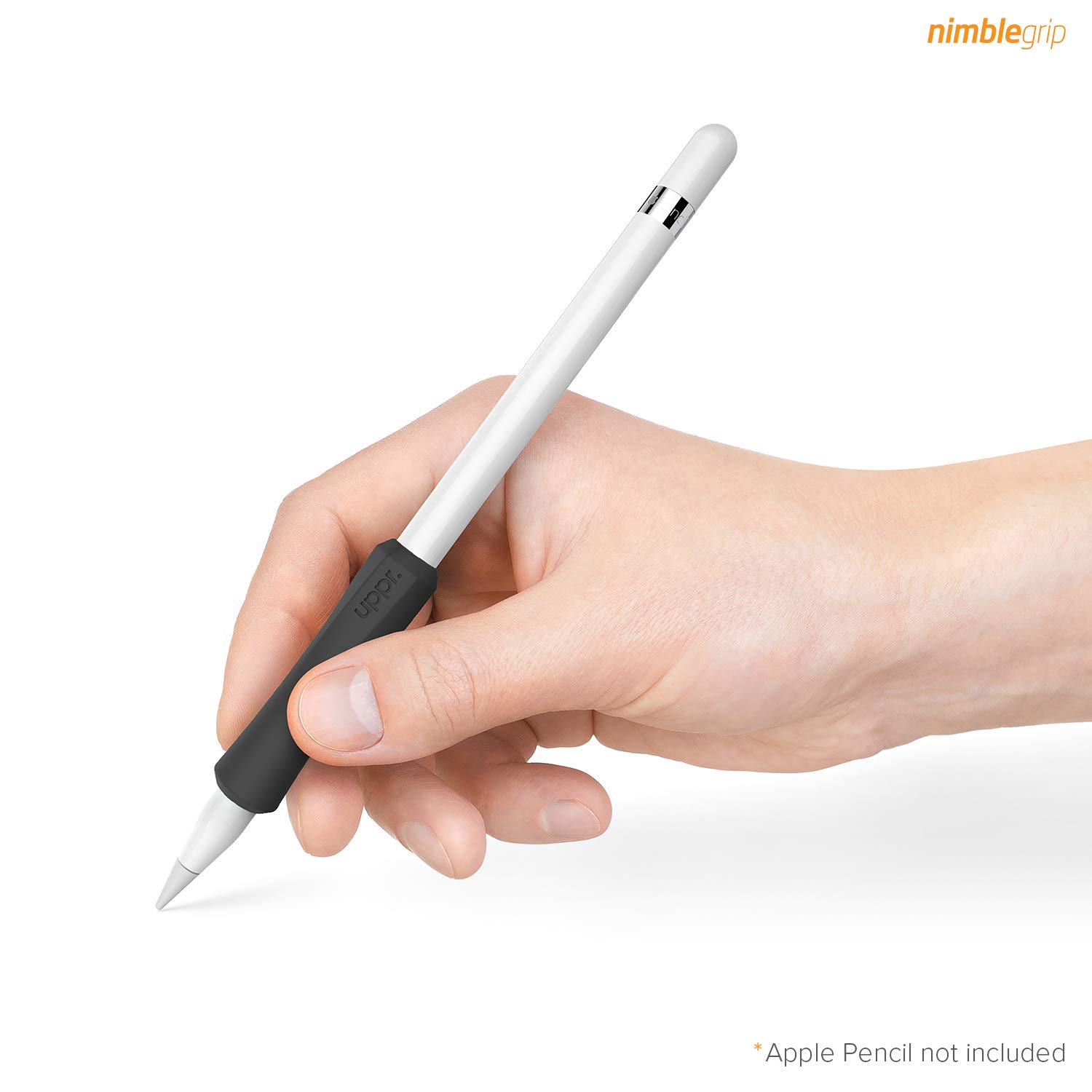 UPPERCASE Designs NimbleGrip Premium Silicone Ergonomic Comfort Grip Holder, Dual Sided, Compatible with Apple Pencil Pro, USB-C, 2nd & 1st Gen