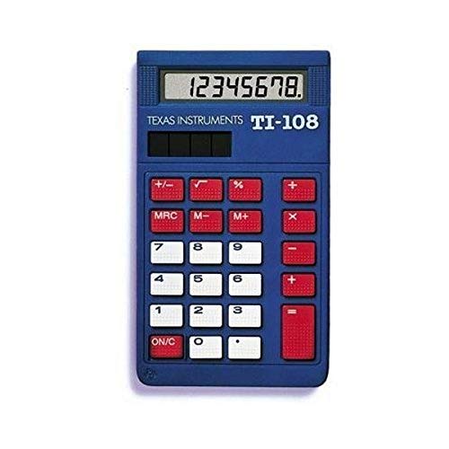 Texas Instruments TI-108 Solar Power Calculator/Teacherās Kit (set of 10)