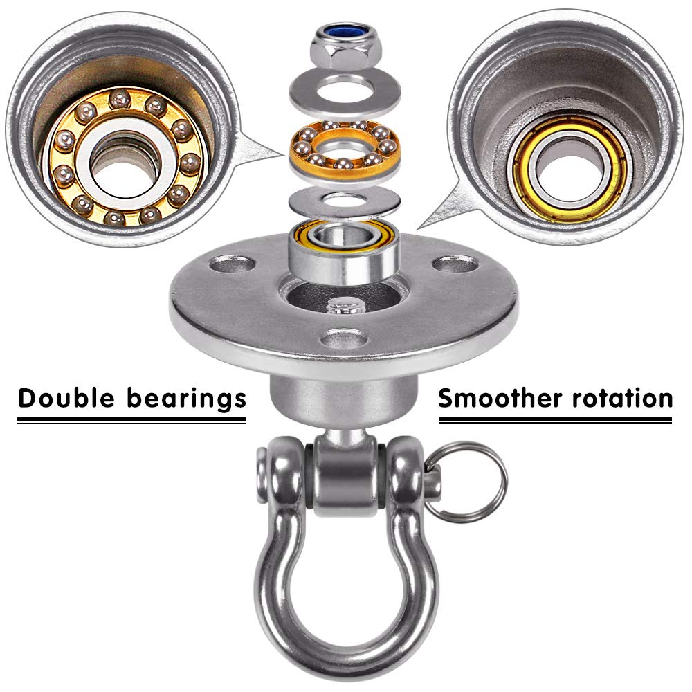 Benelabel Heavy Duty Swing Hangers - Swing Set Brackets & Anchors, Hammock & Punching Bag Hardware Kit